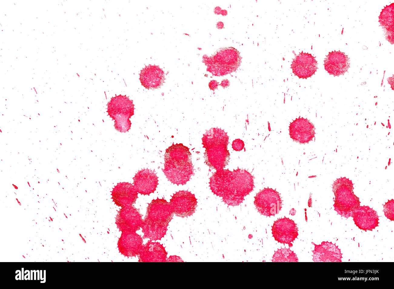 Abstract red ink splash. Ink blots. Elements of design. Water-soluble ...