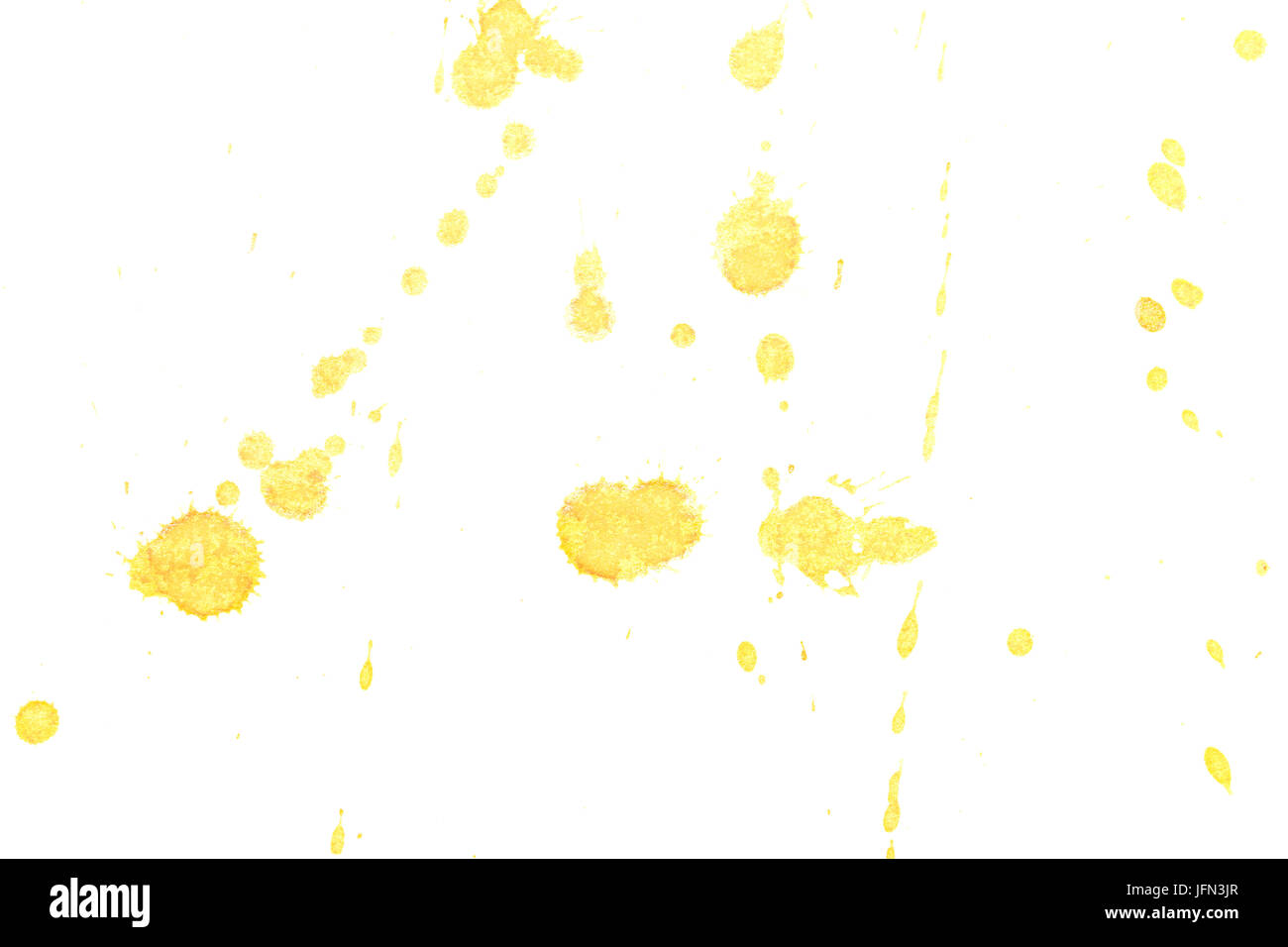Abstract yellow ink splash. Ink blots. Elements of design. The water ...