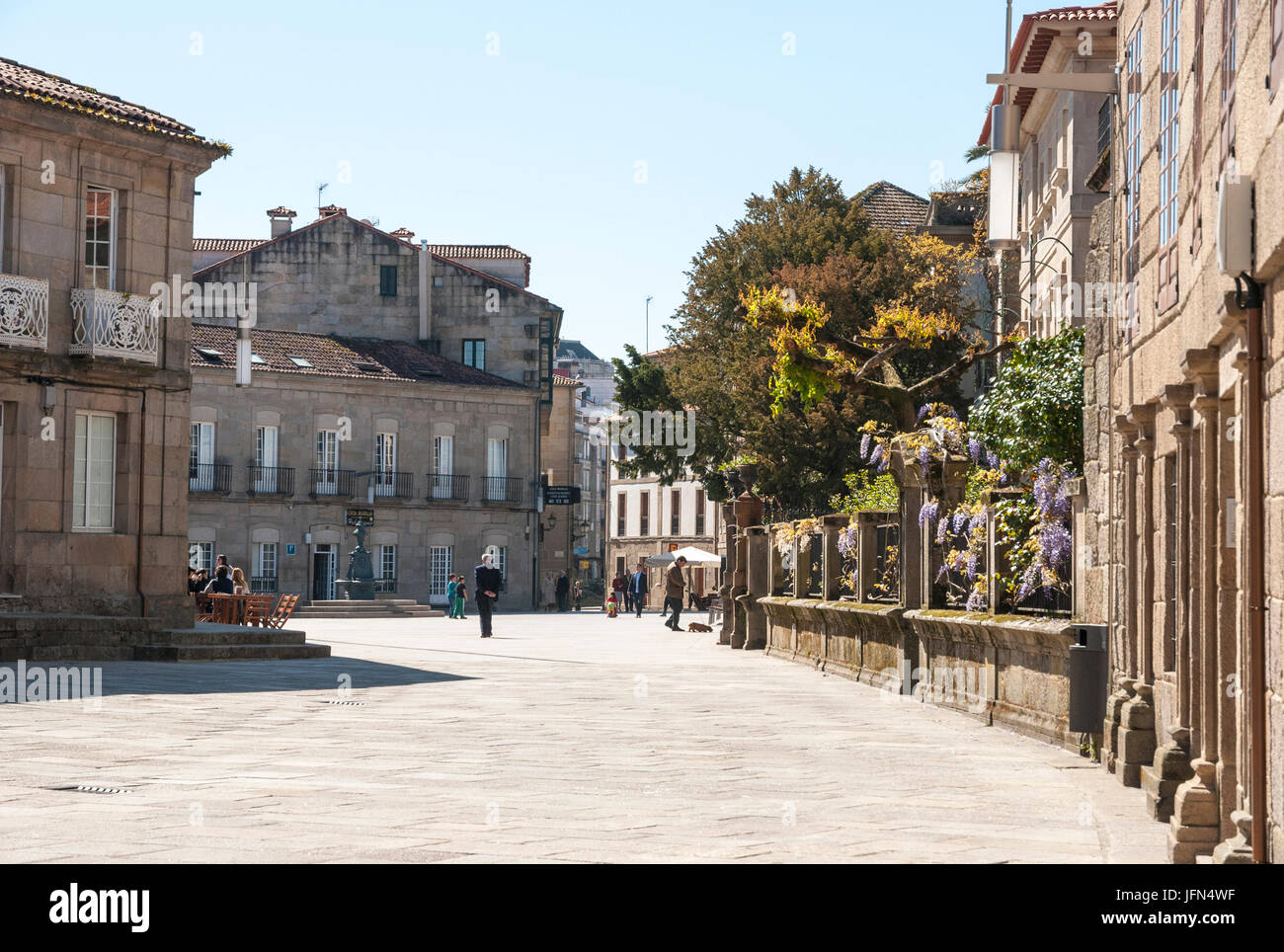 City park in Pontevedra, Galicia, Spain Stock Photo - Alamy