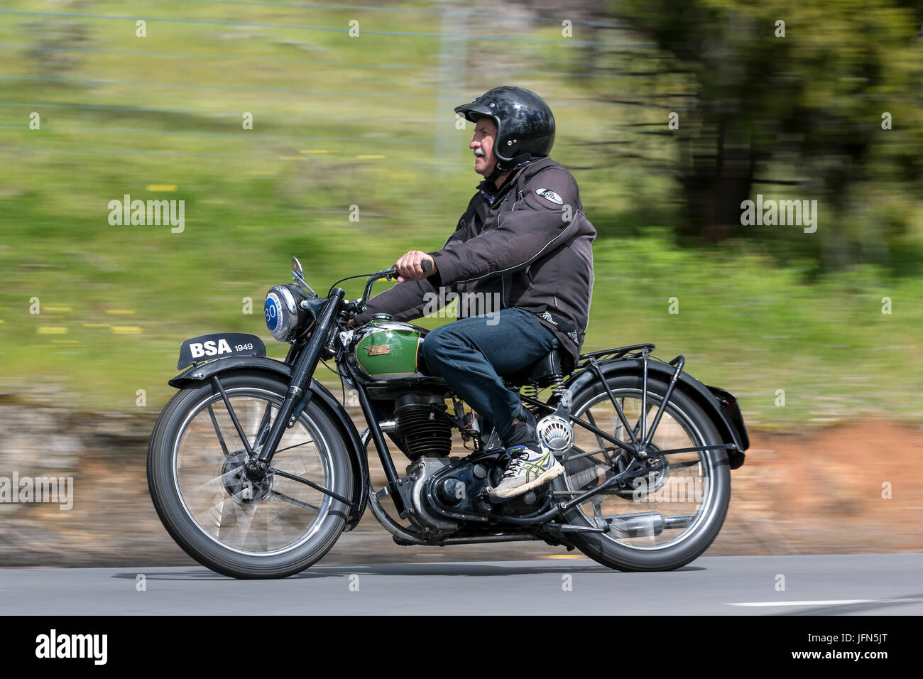 Vintage bsa motorcycle hi-res stock photography and images - Alamy