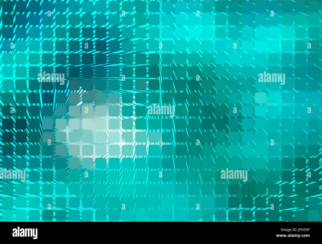 Turquoise green glowing spiral mosaic rounded corners square tiles ...