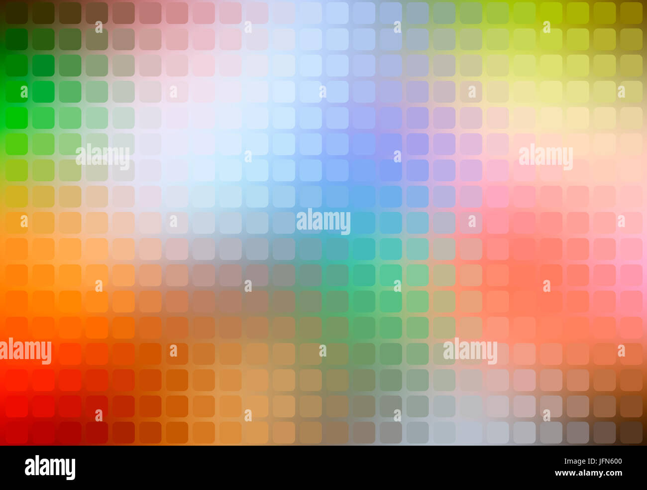 Rainbow colors abstract rounded corners square tiles mosaic over ...