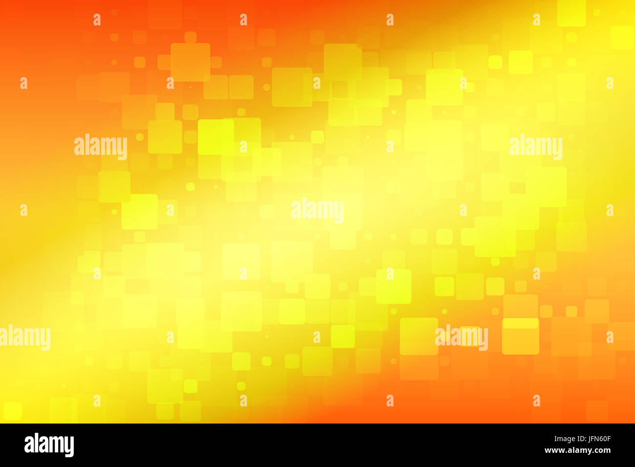 Yellow red orange abstract glowing background with random sizes rounded ...