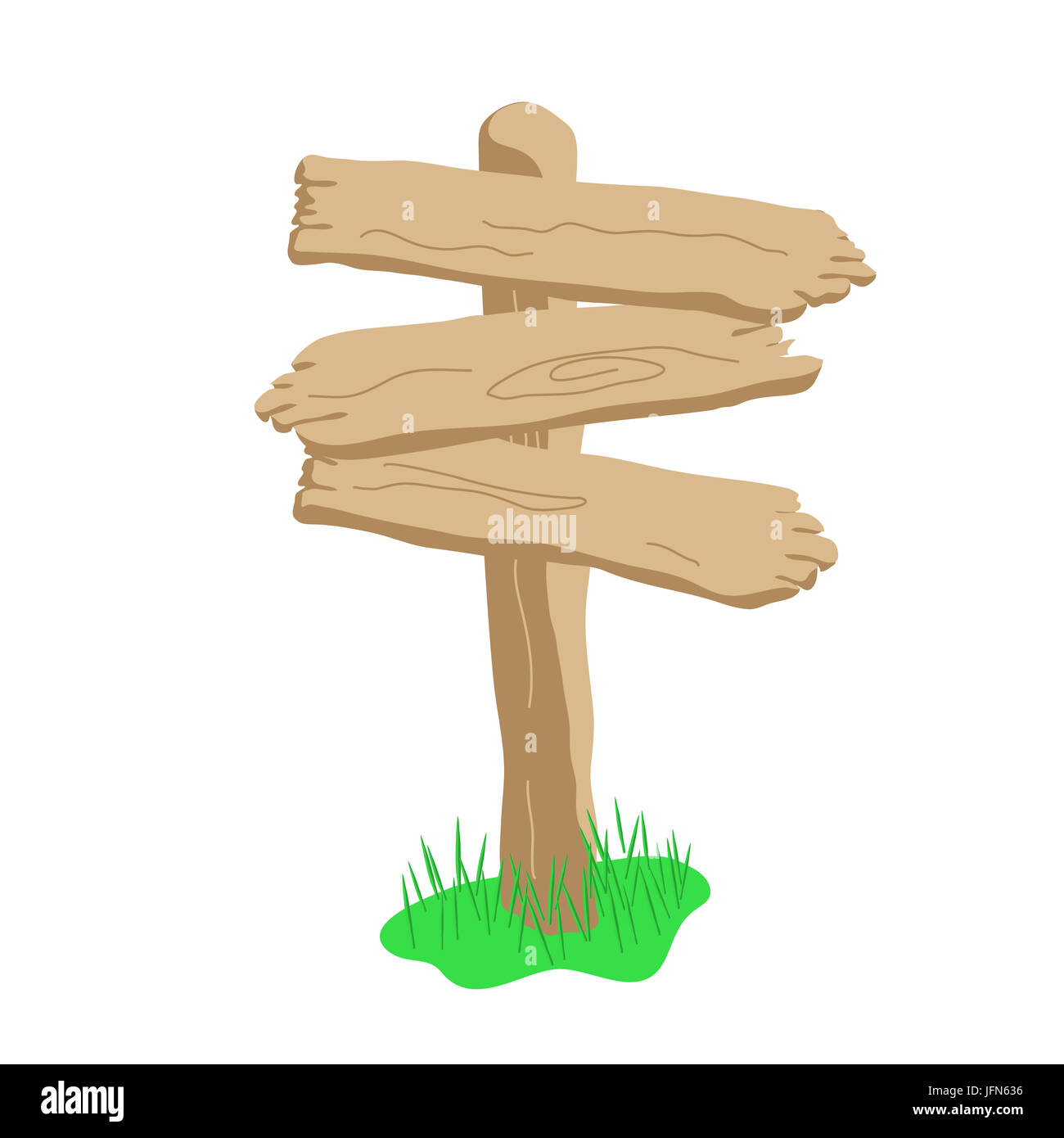 Cartoon Complex Directional Sign