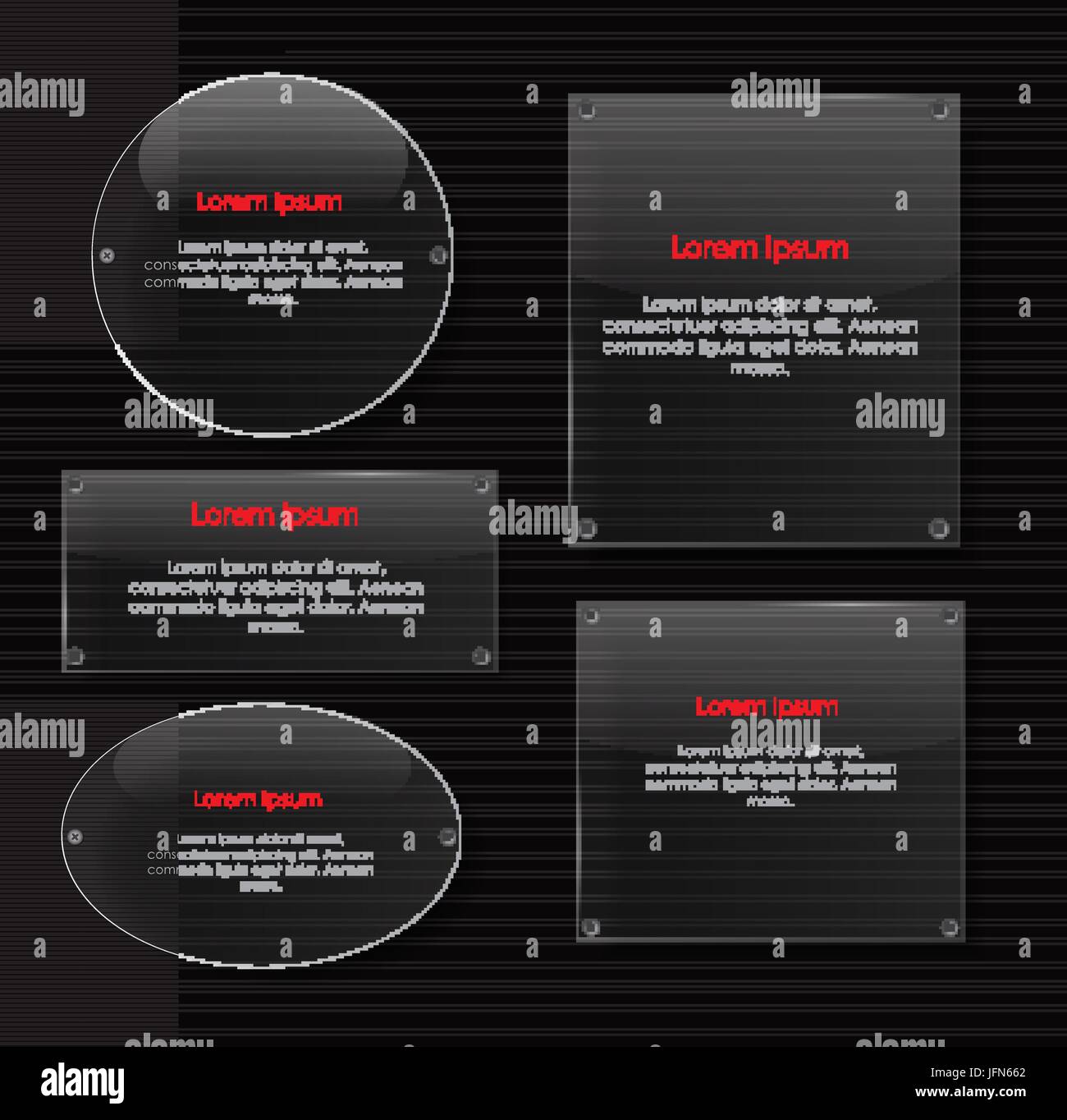 Glass Transparency Frame Vector Illustration Stock Vector Image & Art ...