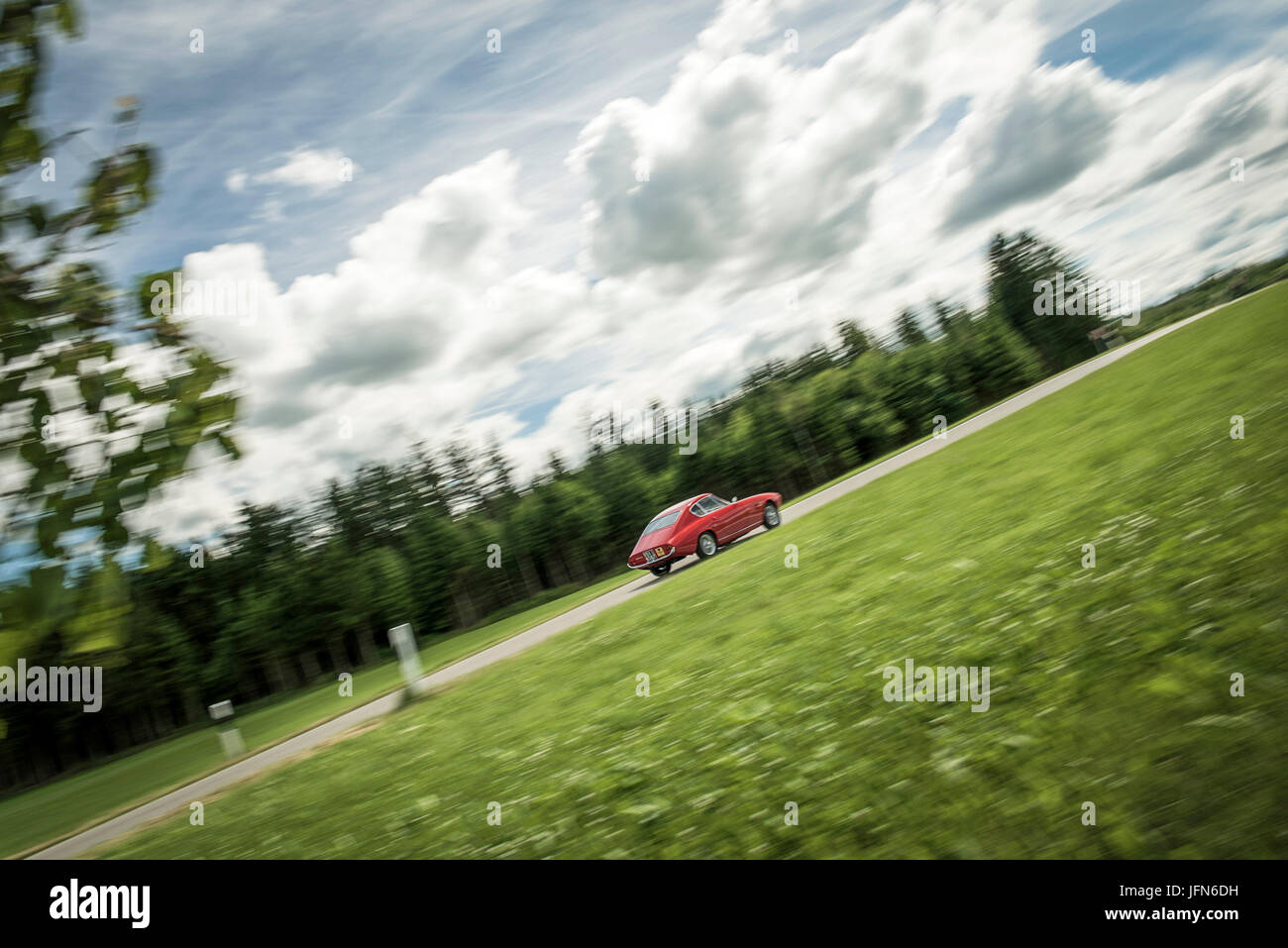 Fiat Ghia 1500 GT 1963 - Classic Car on the Road Stock Photo - Alamy