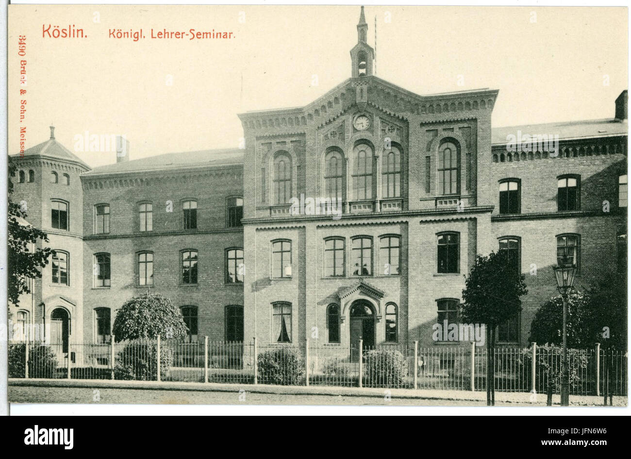 03490-Köslin-1903-Lehrerseminar-Brück & Sohn Kunstverlag Stock Photo ...