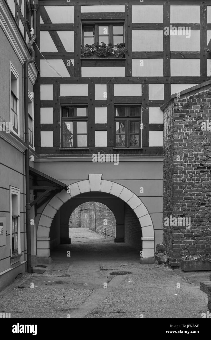 Medieval tenement Black and White Stock Photos & Images - Alamy