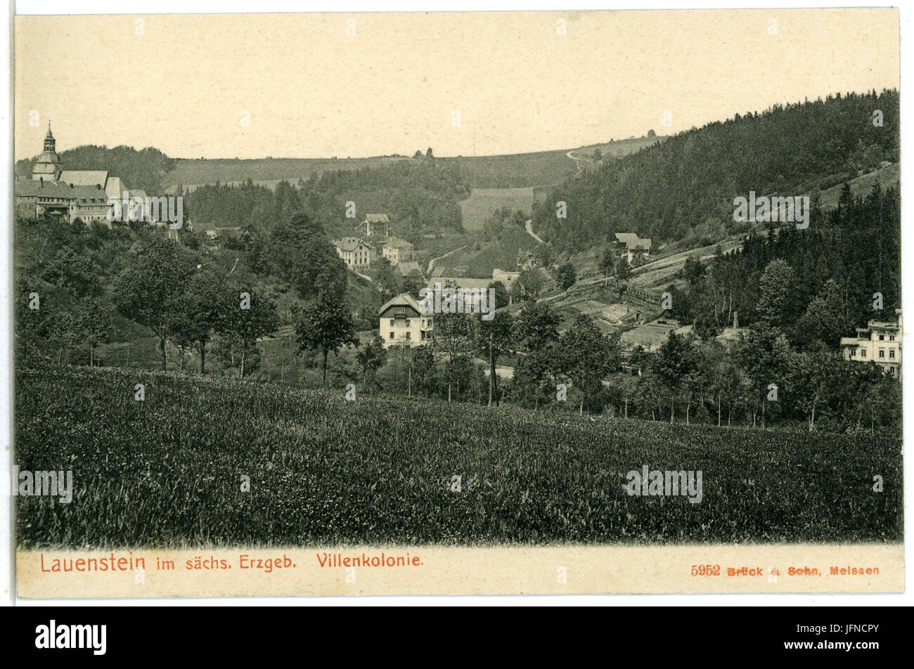 05952-Lauenstein-1905-Villenkolonie-Brück & Sohn Kunstverlag Stock ...