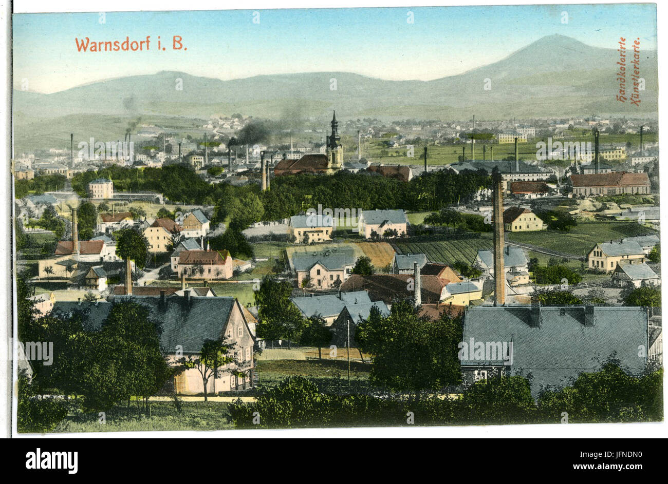06463-Warnsdorf-1905-Blick über Warnsdorf-Brück & Sohn Kunstverlag ...