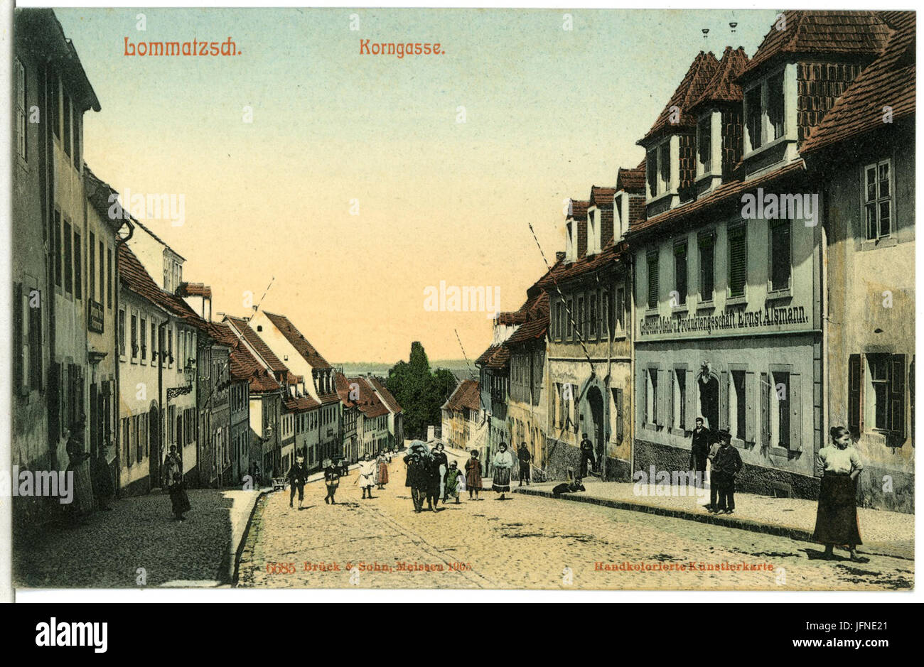 06685-Lommatzsch-1905-Korngasse-Brück & Sohn Kunstverlag Stock Photo - Alamy