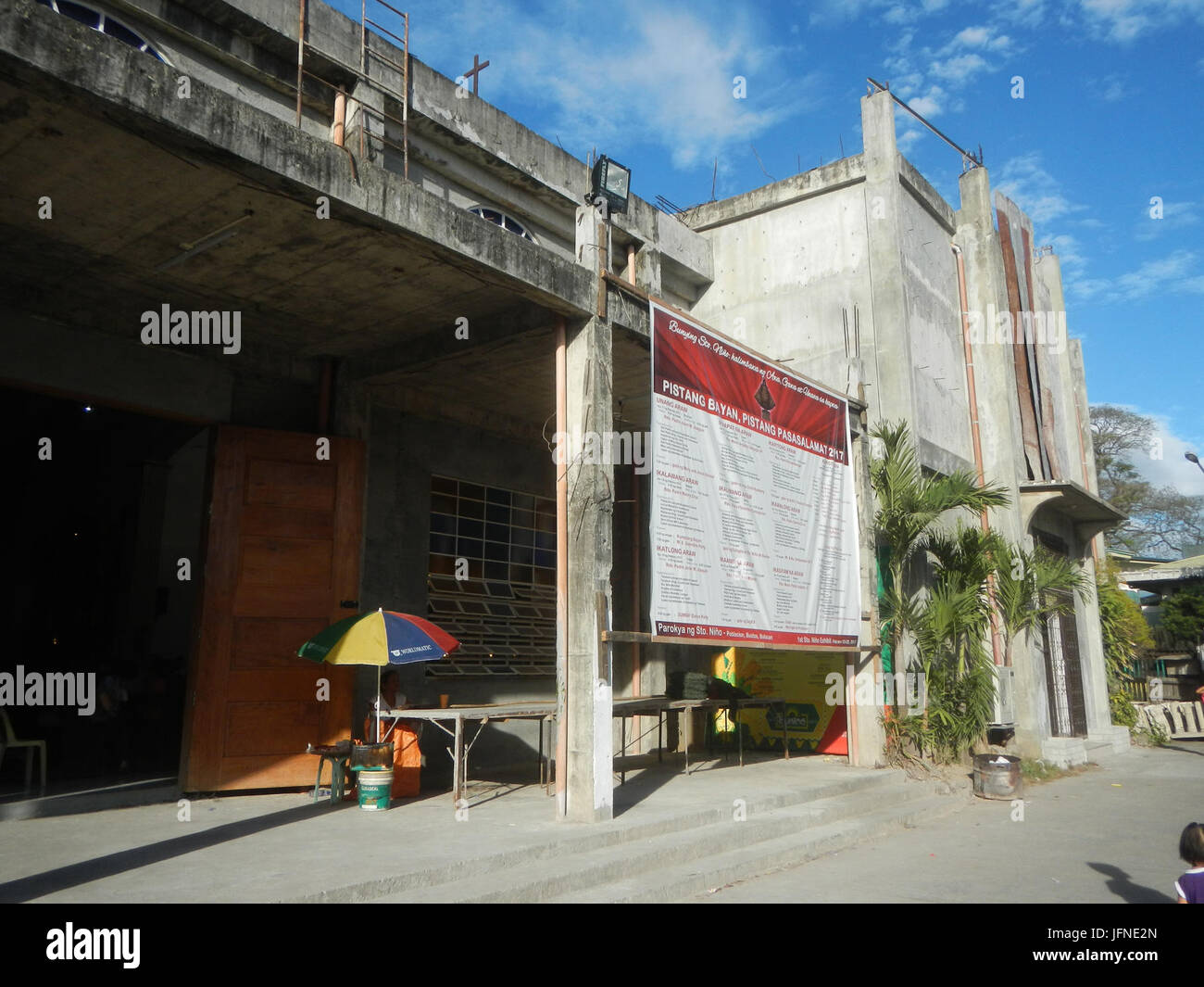 0759jfPistang Bayan construction Santo Niño Parish Church in Bustos ...