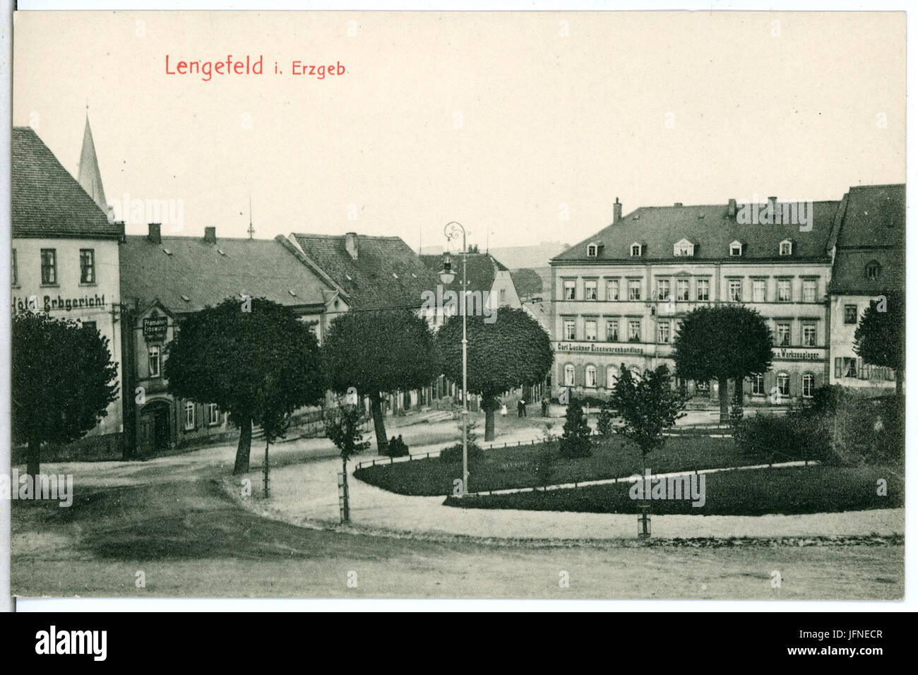 06948-Lengefeld-1906-Markt-Brück & Sohn Kunstverlag Stock Photo - Alamy