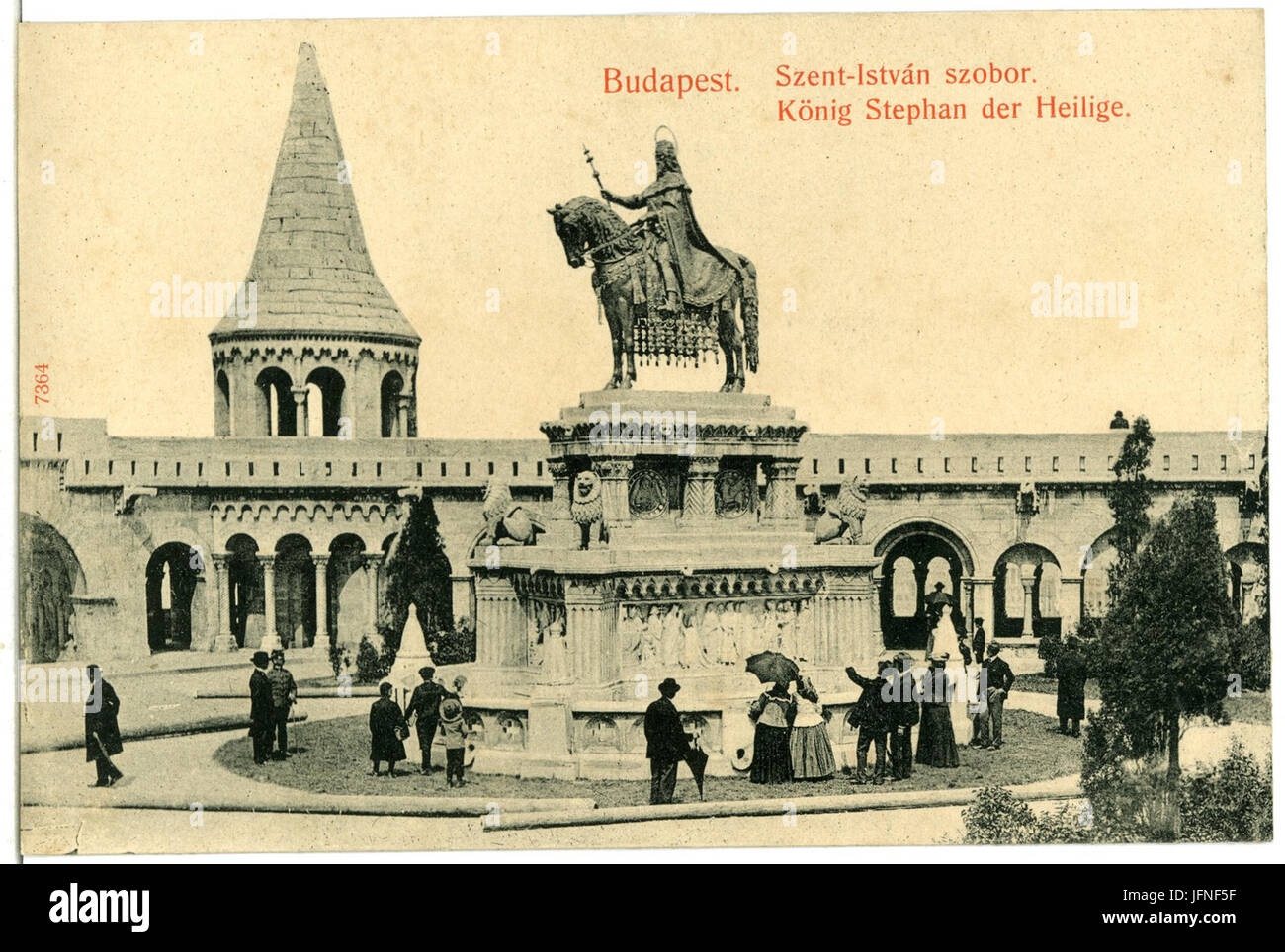 07364-Budapest-1906-Denkmal des Königs Stephan-Brück & Sohn Kunstverlag ...