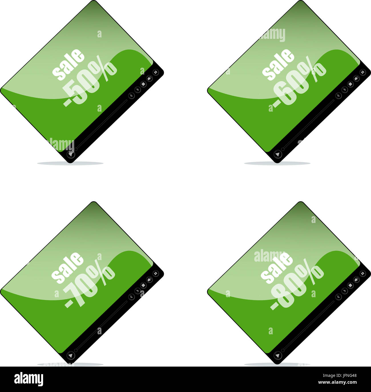 Icon video player Cut Out Stock Images & Pictures - Alamy