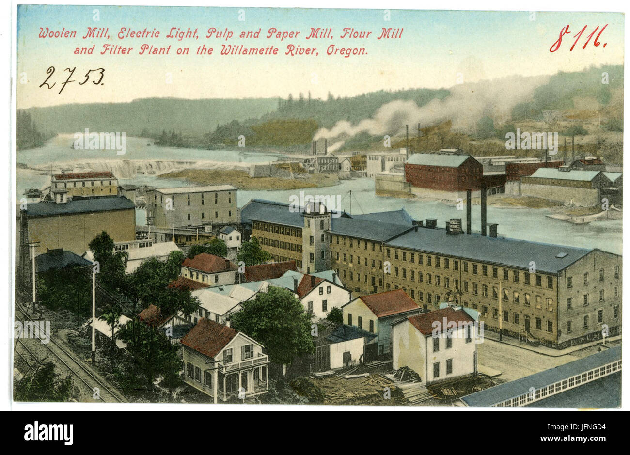 08116-Oregon-1906-Woolen Mill, Electric Light, Flour Mill...on the ...