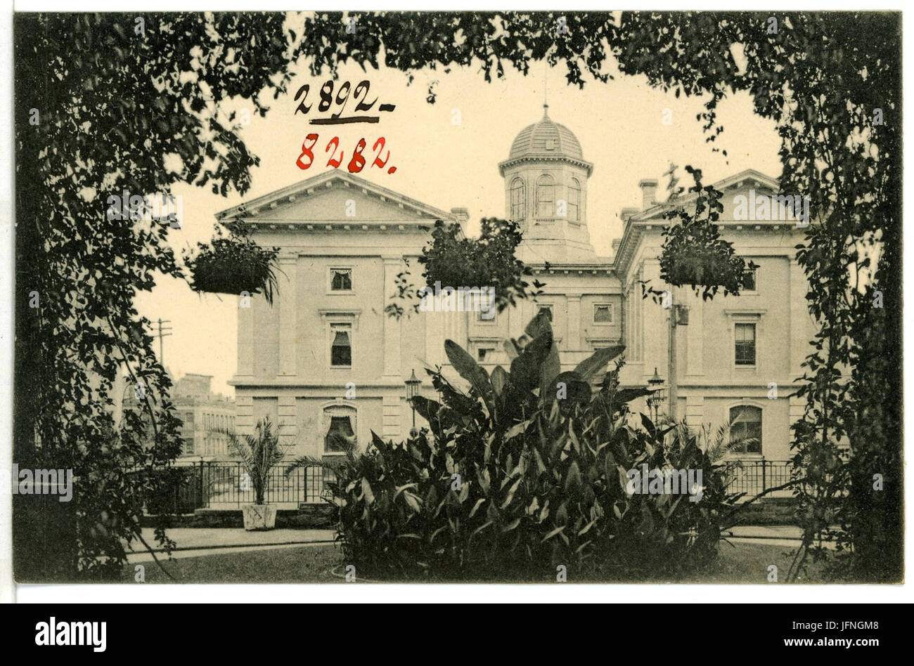 08282-Portland, Ore.-1906-Post Office from Court of Portland Hotel ...