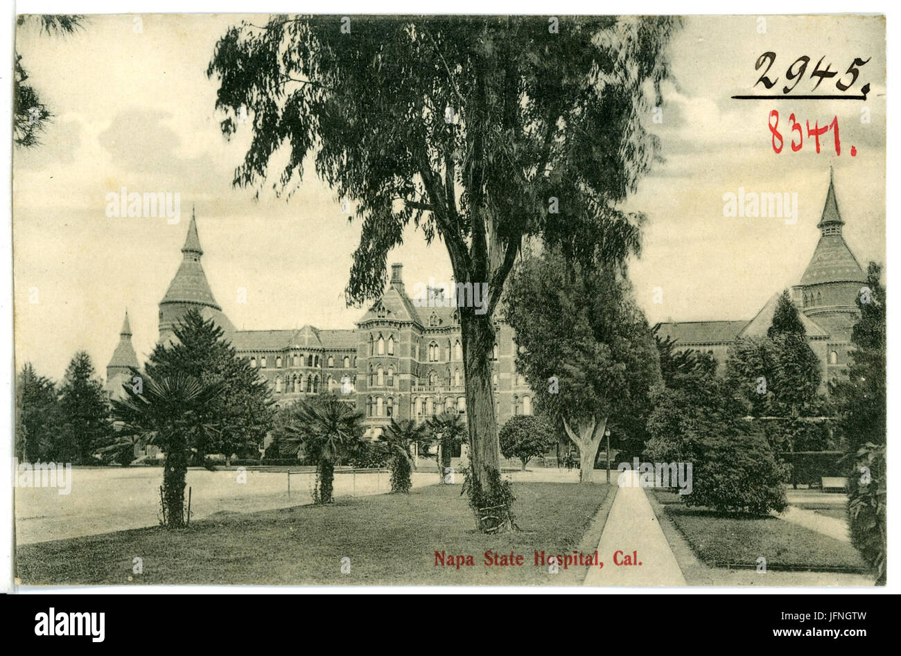 08341-Napa, Cal-1906-Napa State Hospital-Brück & Sohn Kunstverlag Stock ...