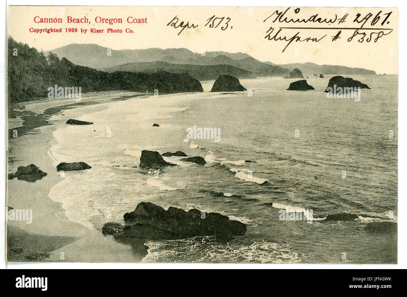 Map of cannon beach oregon hi-res stock photography and images - Alamy