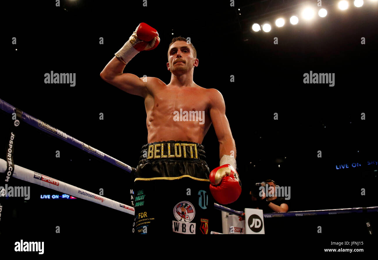 Reece Bellotti celebrates beating Jamie Speight in the WBC ...
