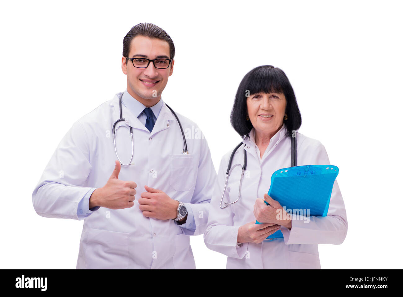 Two doctors isolated on hi-res stock photography and images - Alamy