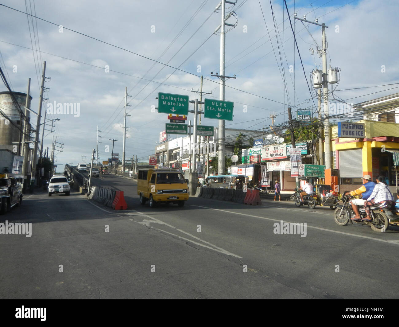 A photograph of the Bocaue Bulacan flyover in the Philippines, located ...