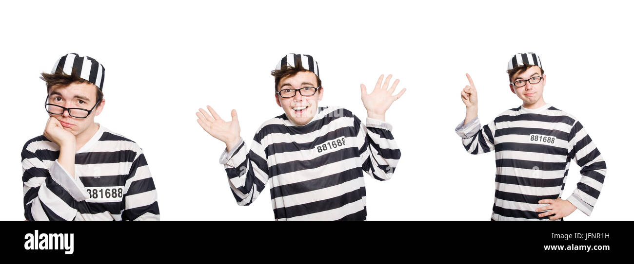 Funny prison inmate in concept Stock Photo - Alamy
