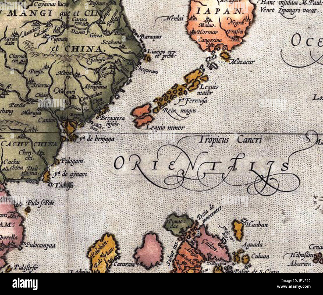 1570 Map of Formosa 28Taiwan29 and Surrounding Countries by Flemish ...