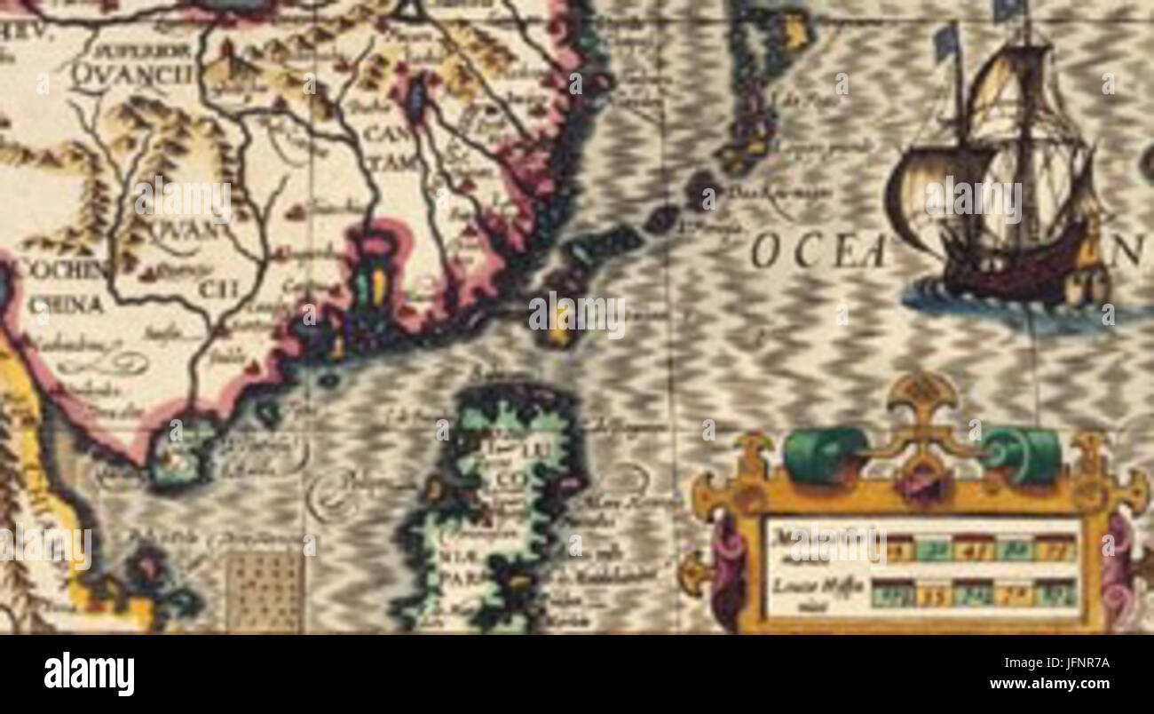 1609 Map of Formosa 28Taiwan29 and Surrounding Countries by Portuguese ...