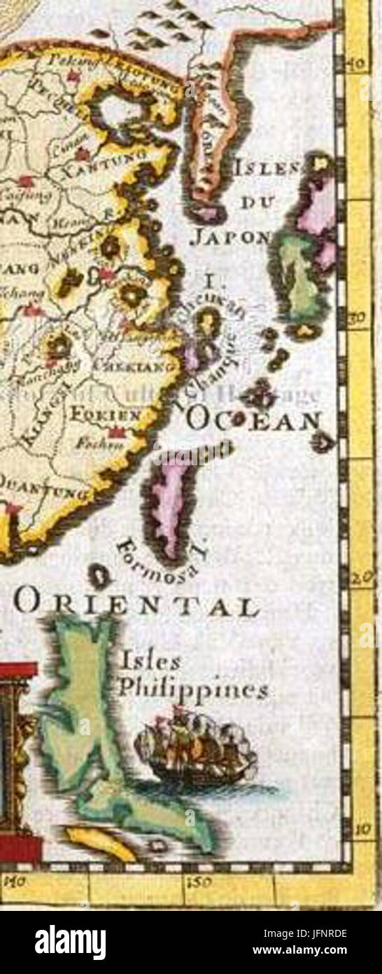 1683 Map of Formosa 28Taiwan29 and Surrounding Countries by Italian ...