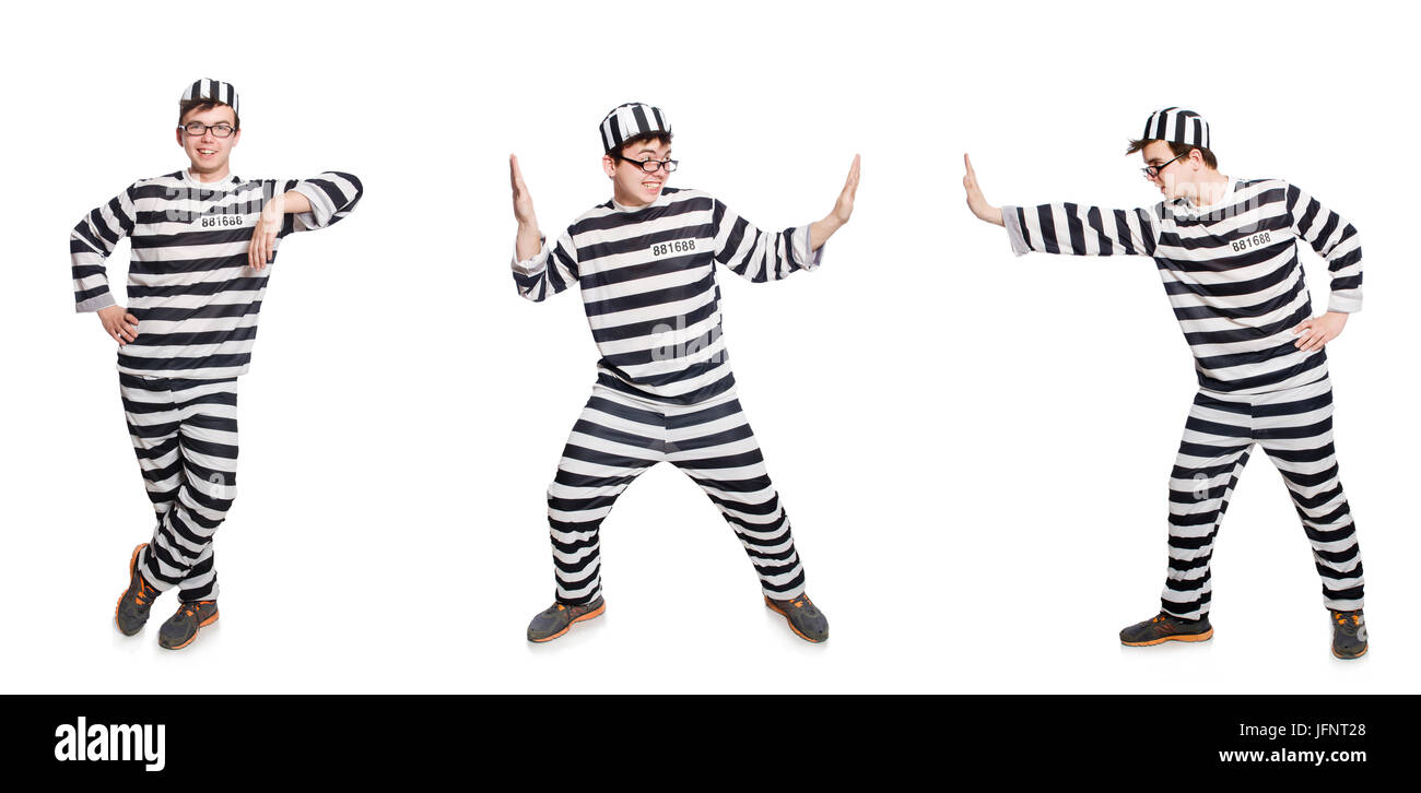 Funny prison inmate in concept Stock Photo - Alamy