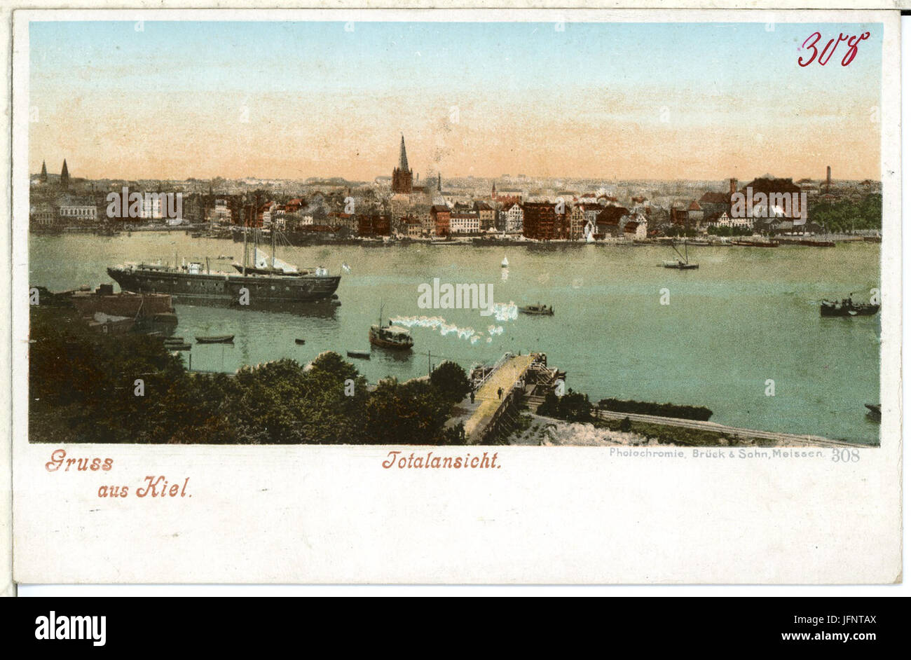 Kiel old map hi-res stock photography and images - Alamy