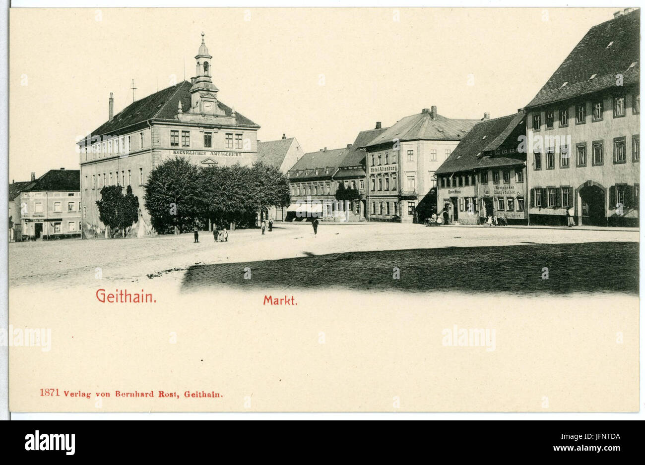 01871-Geithain-1901-Markt-Brück & Sohn Kunstverlag Stock Photo - Alamy
