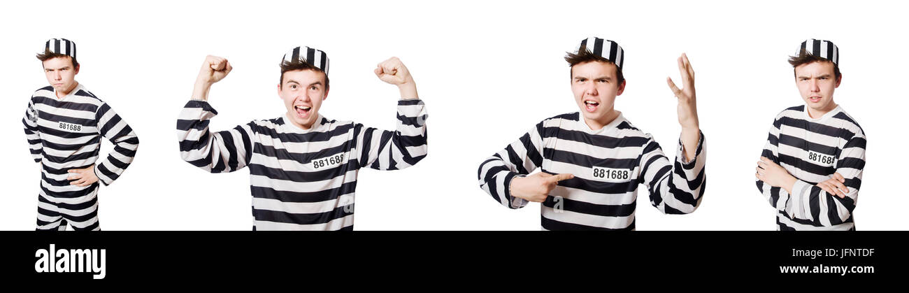 Funny prison inmate in concept Stock Photo - Alamy