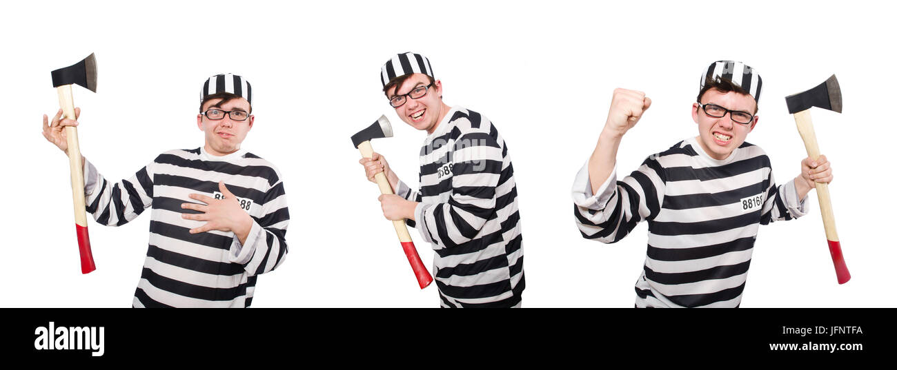 Funny prison inmate in concept Stock Photo - Alamy