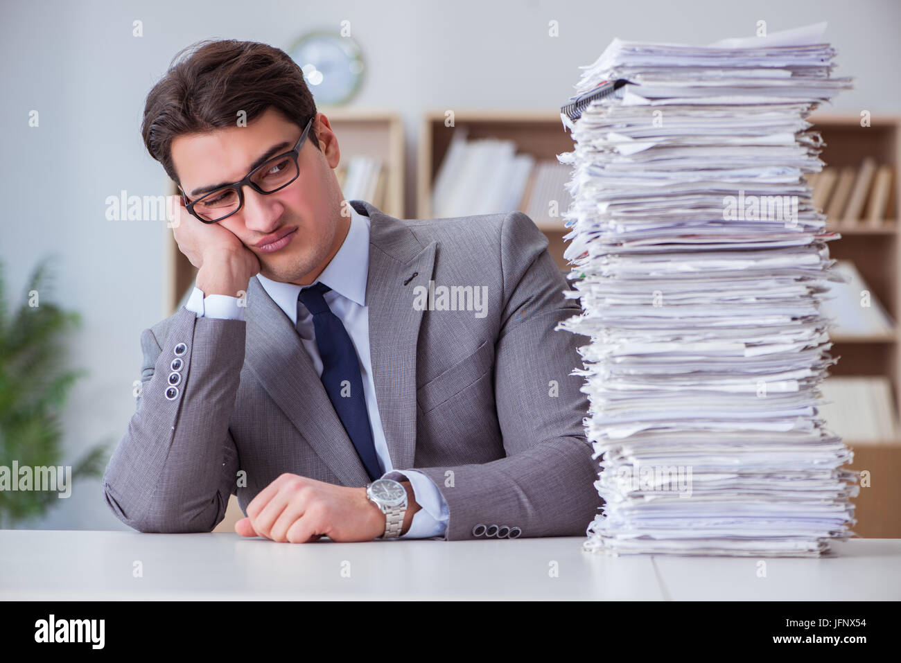 Office paperwork pile funny hi-res stock photography and images - Alamy