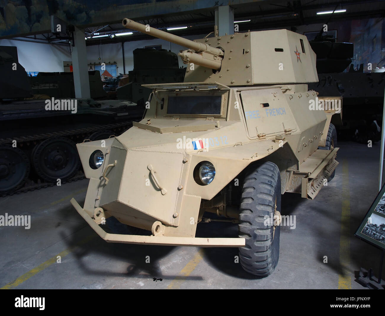1943 Marmon Herrington SARC MkIV, armored car in the Musée des Blindés ...