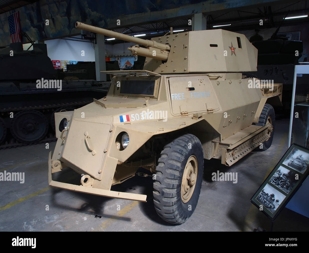 1943 Marmon Herrington SARC MkIV, armored car in the Musée des Blindés ...