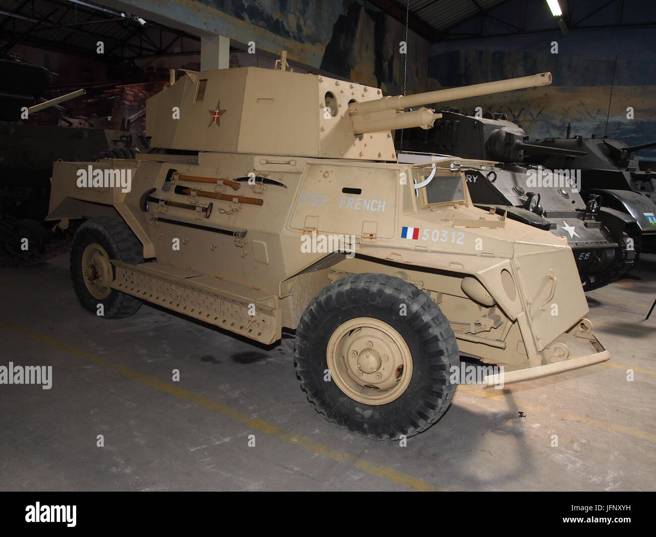 1943 Marmon Herrington SARC MkIV, armored car in the Musée des Blindés ...
