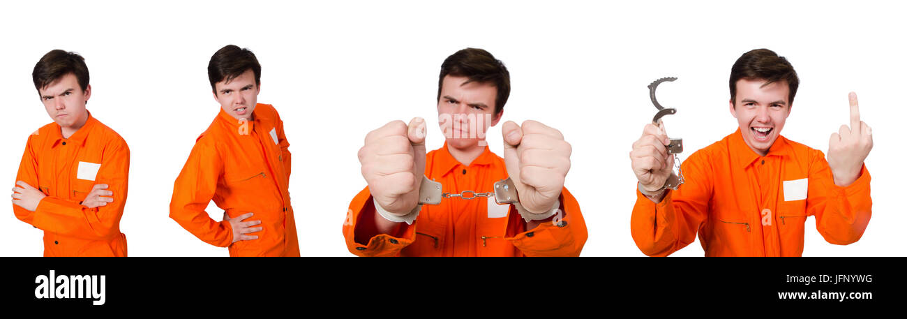 Funny prison inmate in concept Stock Photo - Alamy