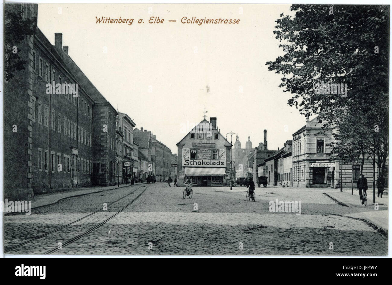 19739-Wittenberg-1915-Collegienstraße-Brück & Sohn Kunstverlag Stock ...