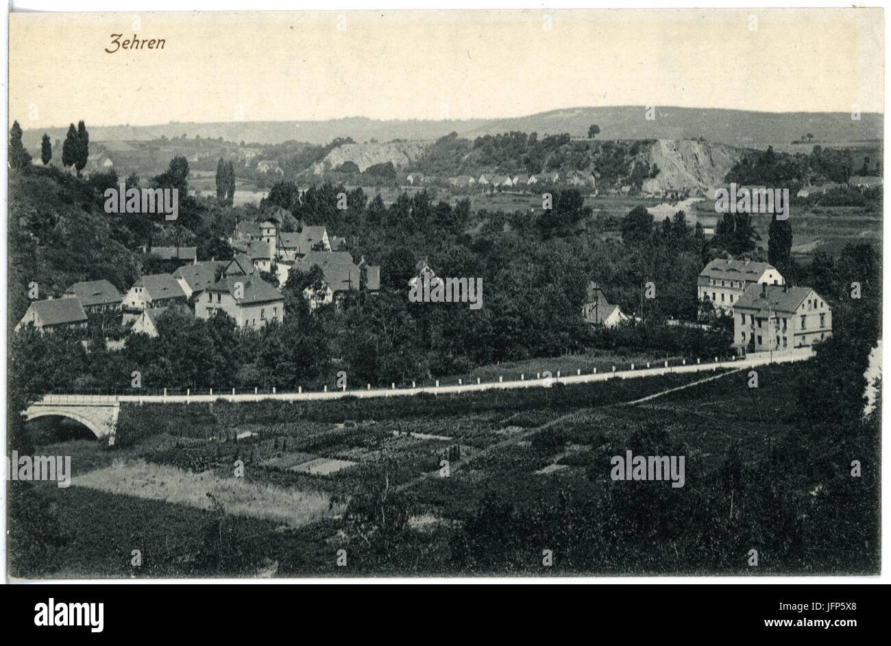 20120-Zehren-1916-Blick auf Zehren-Brück & Sohn Kunstverlag Stock Photo ...