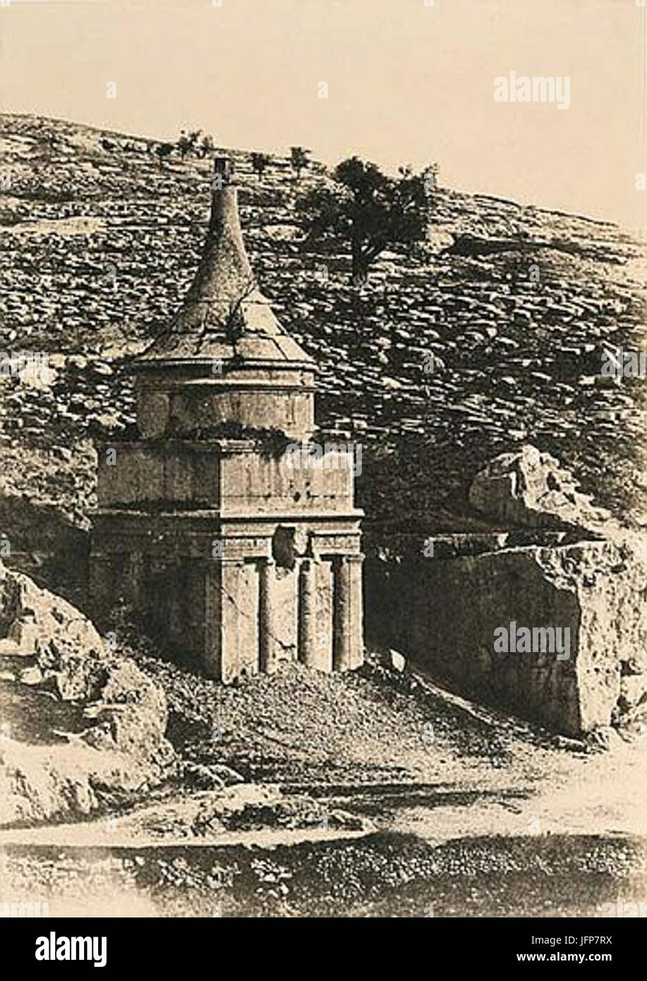 A. Salzmann - Tombeau d Absalon - Jerusalem Stock Photo - Alamy