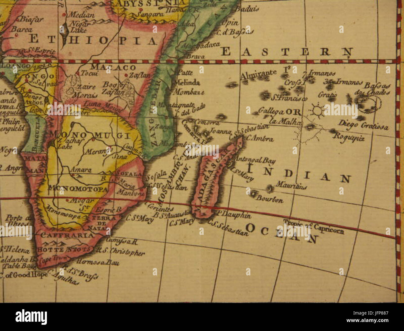 Map of africa 1766 hi-res stock photography and images - Alamy