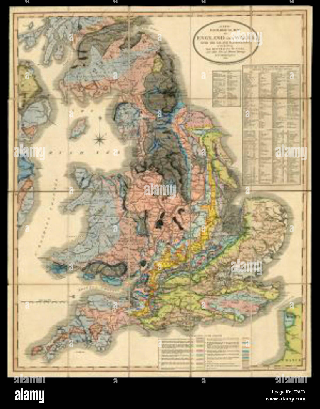 A new Geological map of England and Wales by William Smith 28182029 ...