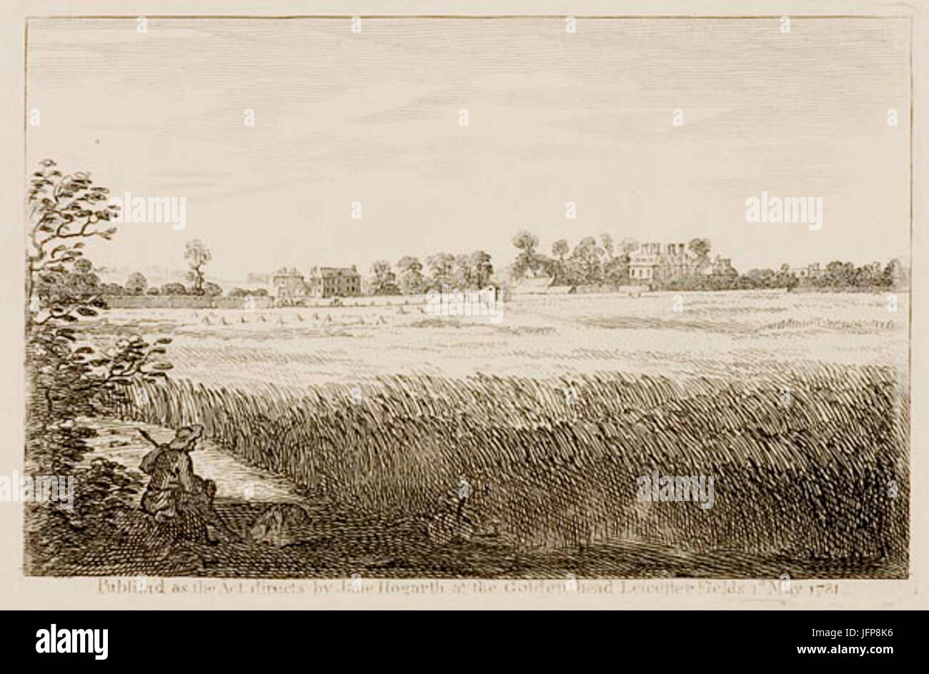 A View of Mr Ranby s House Stock Photo - Alamy