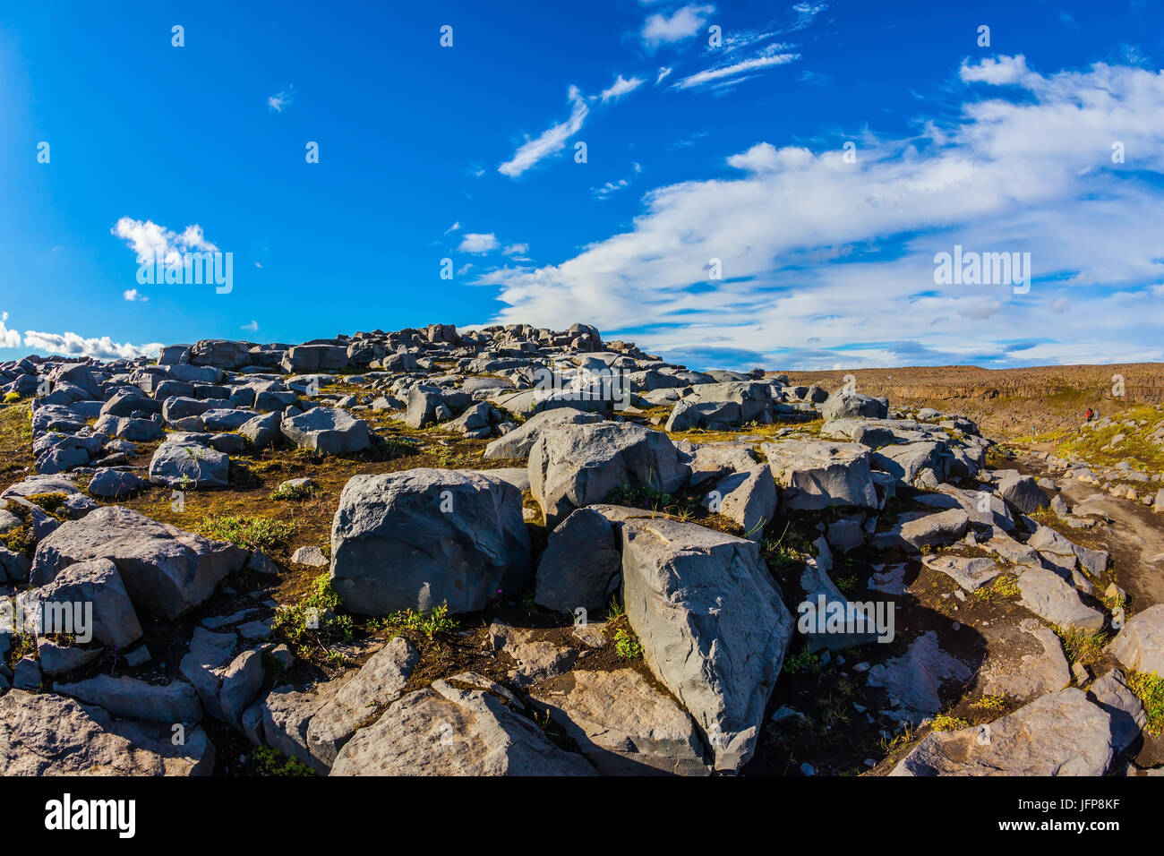 Huge stones lit by sunset light Stock Photo - Alamy