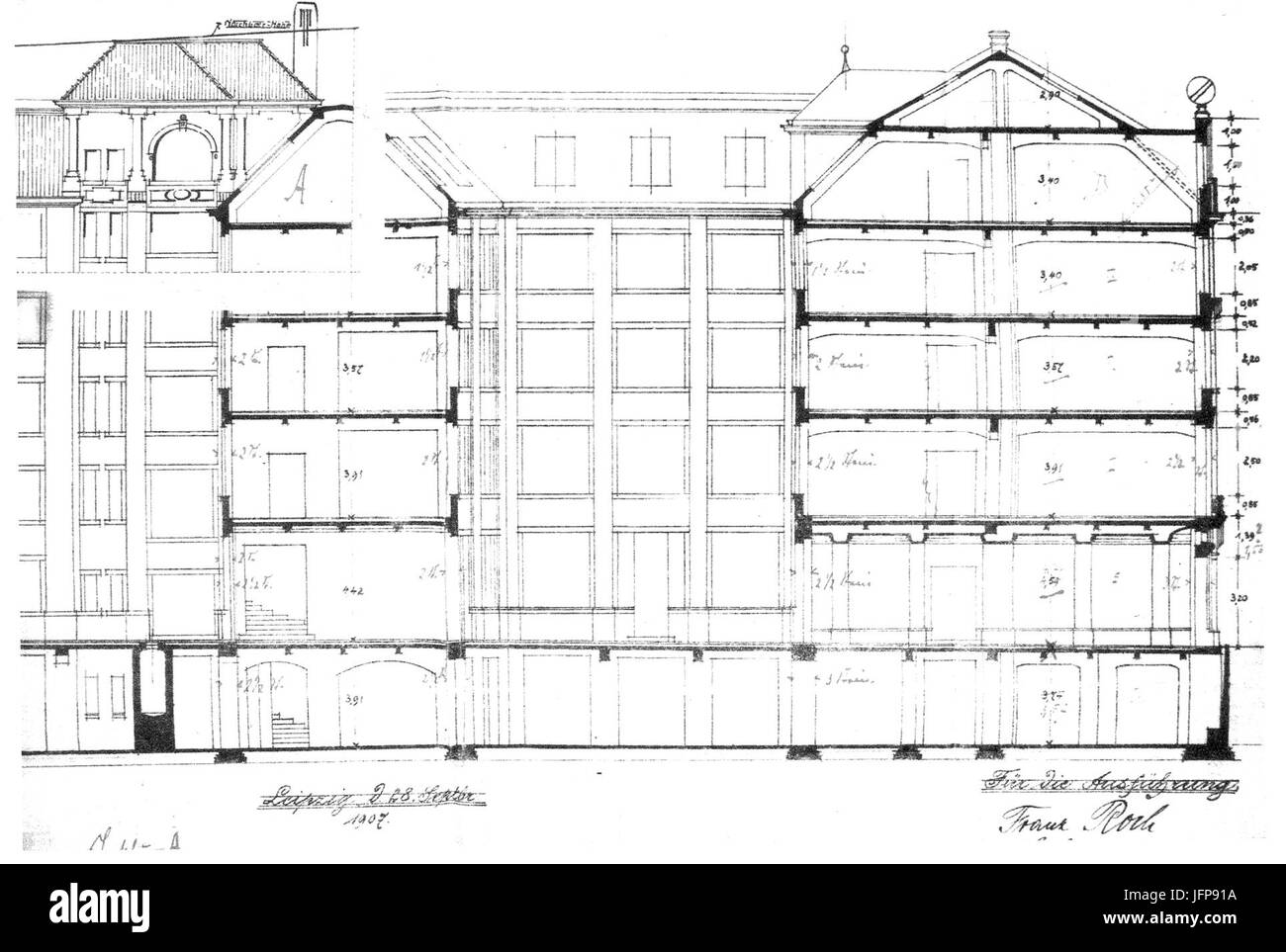 1907 langsschnitt hi-res stock photography and images - Alamy