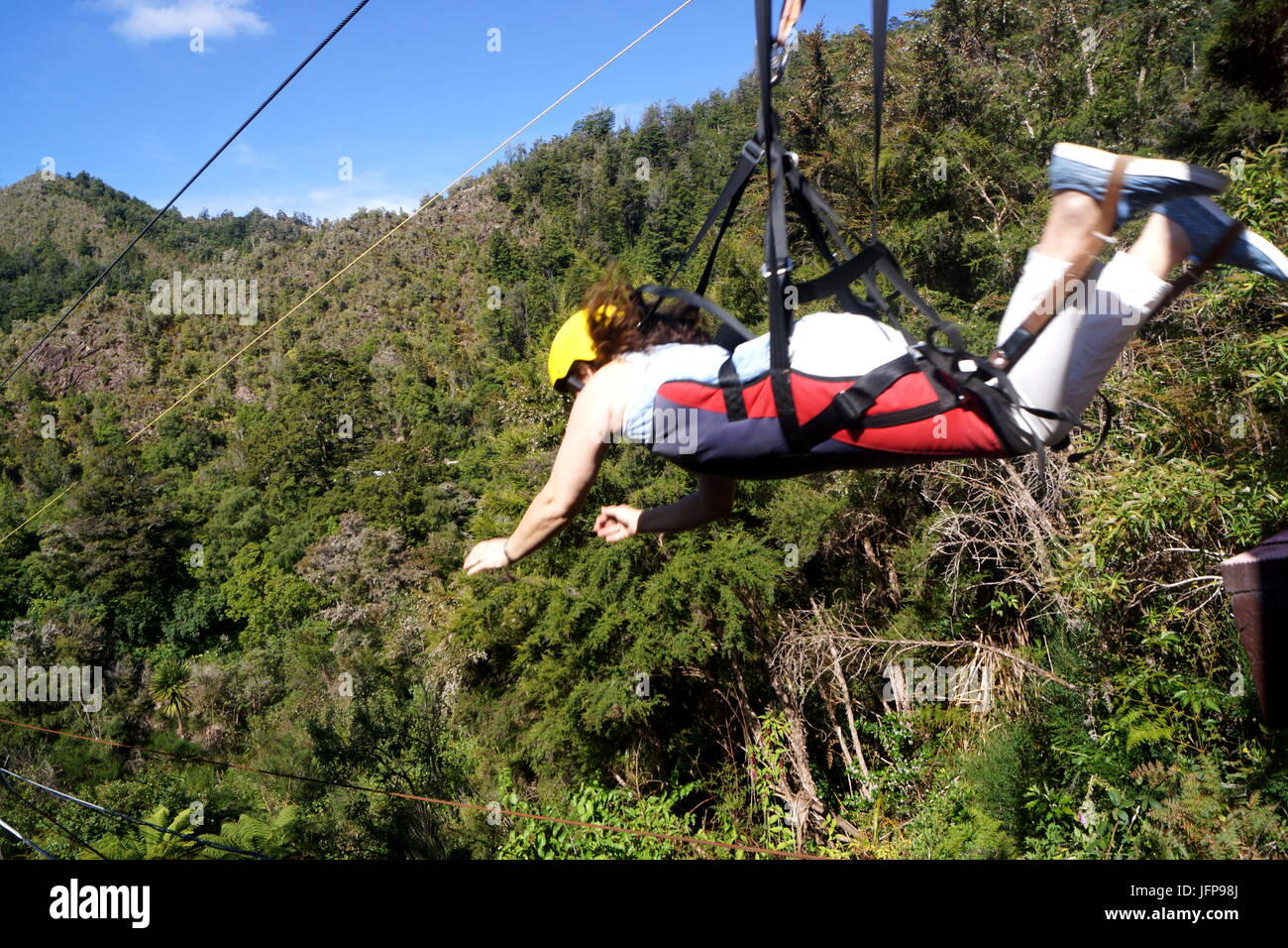 Dangerous zipline hi-res stock photography and images - Alamy