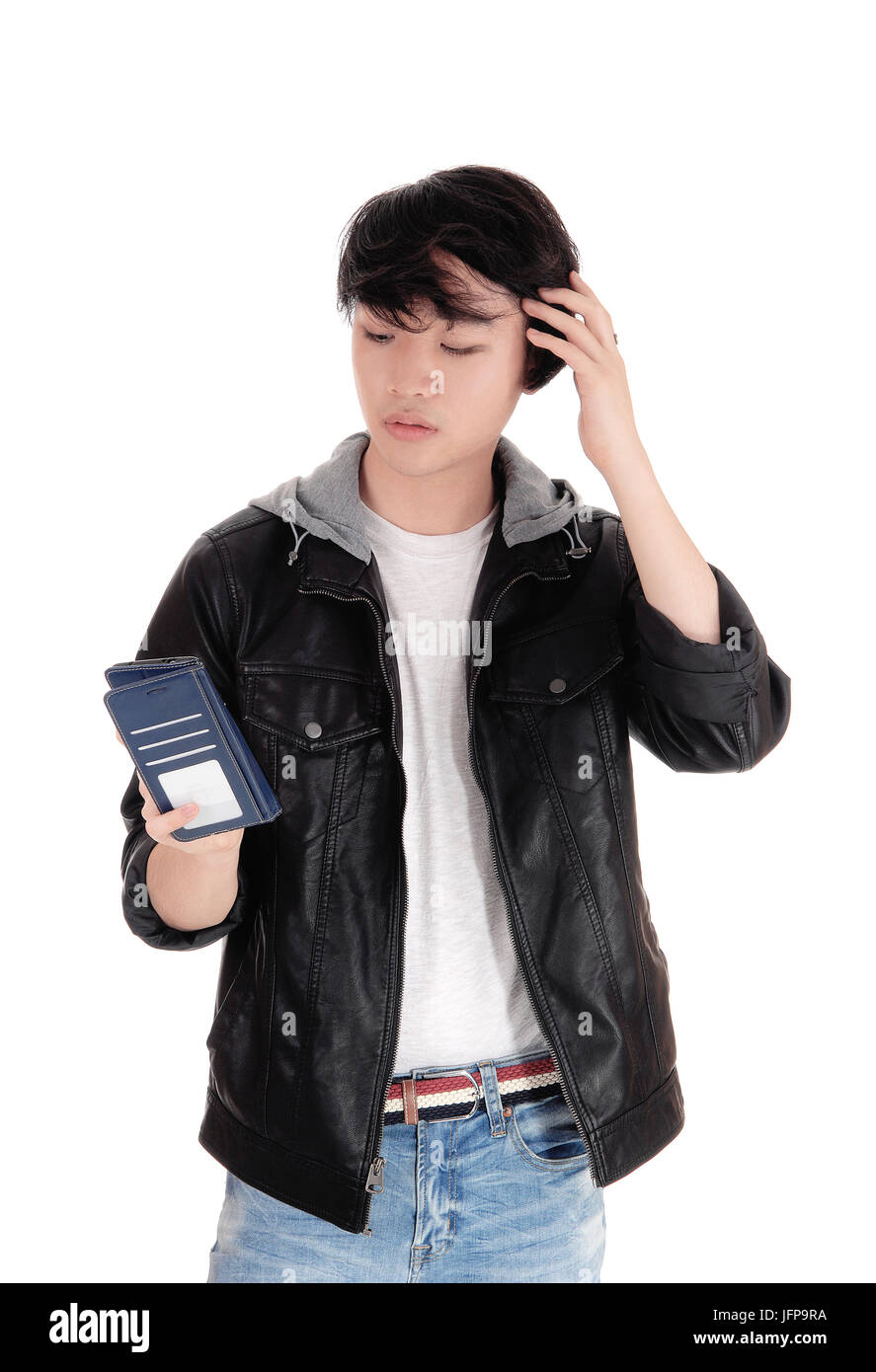 Boy looking cellphone hi-res stock photography and images - Alamy